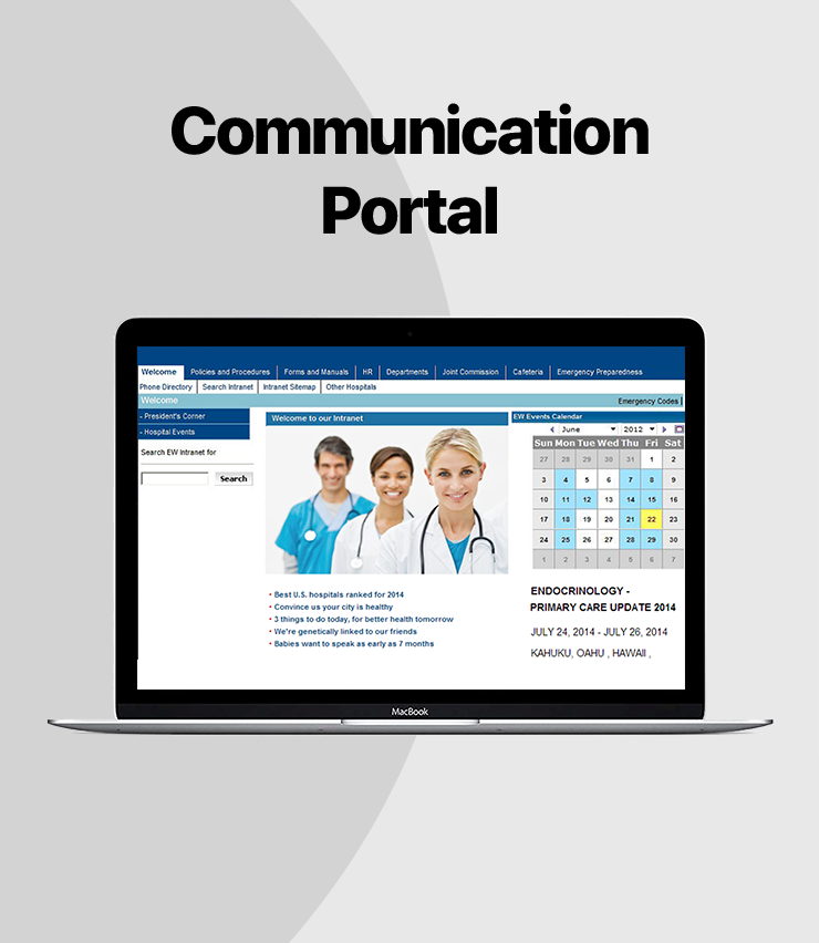 Hospital Intranet - Cuspy Software